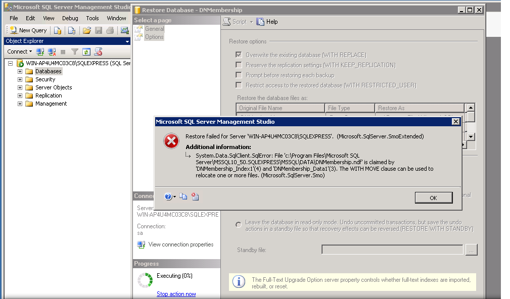 Need Little Help About Database Restoration It goes like this. | RaGEZONE - MMO Development Forums